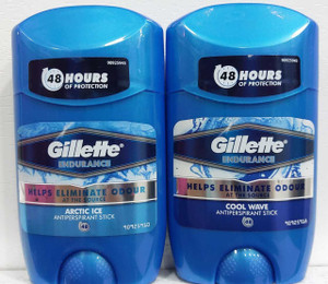 Gillette Endurance Arctic ice and Cool Wave Antiperspirant Stick 2x48 ...