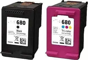 INKTECH 680 Combo Cartridge for USE in HP Deskjet Ink Black + Tri Color ...