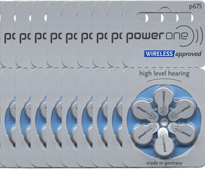Power one P675 Hearing Aid Battery (9 strip) Hearing Aid Battery ...