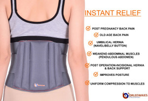 ORLEEWAIES Lumbar Sacro Support (LS Belt) Relief For Back Pain (L) Back ...