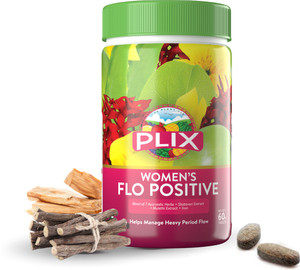The Plant Fix Plix Women's Flo Positive Tablets, Helps Regulate Periods ...