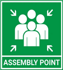 RLDigitalUnits Assembly Point Sign Board Emergency Sign Price in India ...