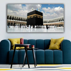 The seven colours beautiful kaaba mecca mosque al haram canvas ...