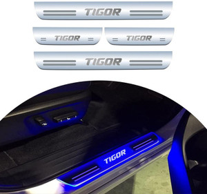 ATEEN Tata Tigor Car Door Led foot step Light Acrylic Sill Plate(Blue ...