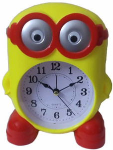Lighter House Analog TABLE ALARM CLOCK-MINION Clock Price in India ...