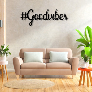 Artrooms Goodvibes Metal Wall Art - Wall Decoration | Wall Hanging ...