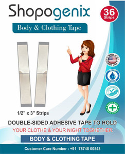 SHOPOGENIX 36Pcs Double Sided Bra Stickers Tape One-off Body Clothing ...