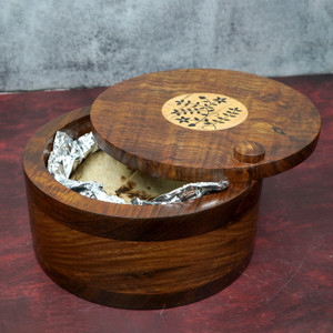 ADA Handicraft Premium Pakka Sheesham Wooden Chapati Box, Hot Pot Roti ...