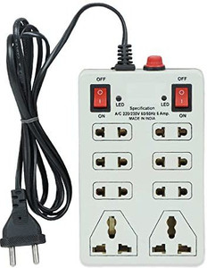 EZVISION 8 IN 1 SQUARE EXTENTION BOARD Extension Board with LED ...