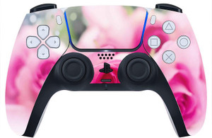 GADGETSWRAP 2005SHFL-1677 light pink roses bokeh PS5 Controller Skin ...