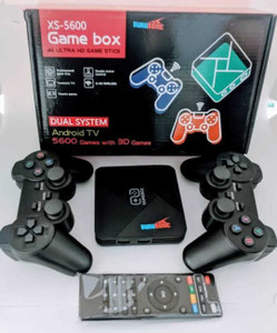 XRL 4K Ultra HD Game Box with Android Tv Dual System 5600 Game Handheld ...