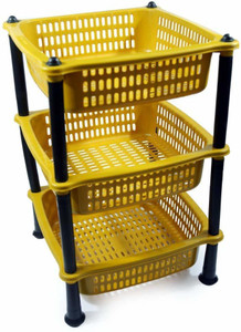 VM BOND Fruits/Vegetables Kitchen Rack Plastic Multipurpose Plastic Big ...