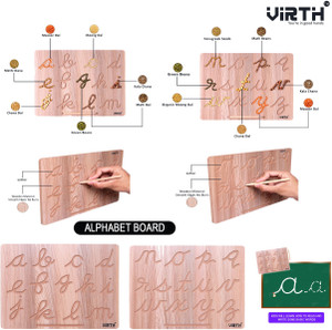 Virth Alphabet Cursive Tracing Board | Teach Your Child Cursive ...