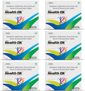 Health Ok MULTIVITAMIN MULTIMINERAL TABLTS - 90 tab ( 15*6) Pack Of 6 ...