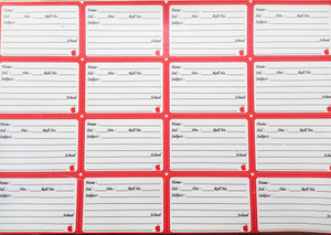 Super Easy 7.01 cm Paper Name Slip Note Book Stickers School Label for ...