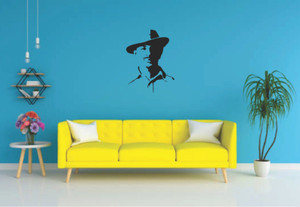 Varadvinayak 59 cm Bhagat Singh black Self Adhesive Sticker Price in ...