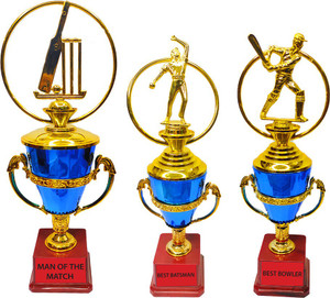 BAREEZÉ PURE (17.5inch,15inch,15inch)Trophy For Cricket Tournament ...