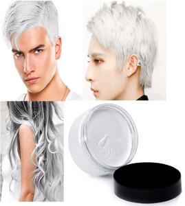 YAWI Instant Hairstyle Temporary Hair Color White Wax , white , WHITE ...