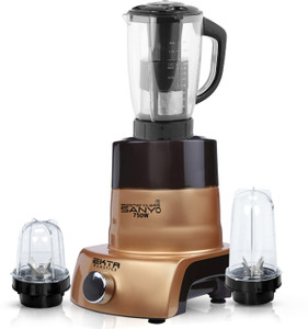 Masterclass Sanyo Mixer Grinder with Juicer and Bullets Jars 750 W ...