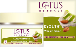 LOTUS HERBALS Almondyouth Almond Anti-Wrinkle Cream - Price in India ...