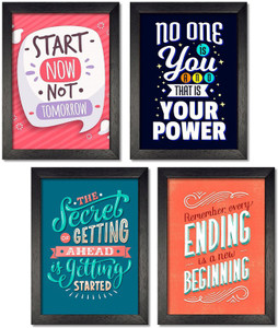 Framed Motivational Quotes Wall Poster, Inspirational Art Frames for ...