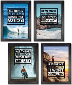 Framed Motivational Quotes Wall Poster, Inspirational Art Frames for ...