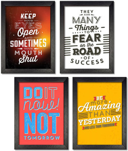 Framed Motivational Quotes Wall Poster, Inspirational Art Frames for ...