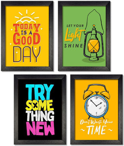 Framed Motivational Quotes Wall Poster, Inspirational Art Frames for ...