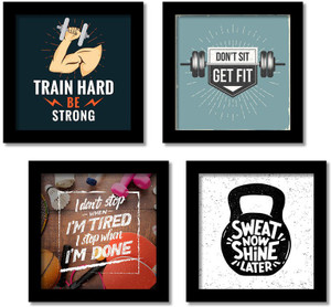 Fitness Motivational Wall Frames for Home Office Gym | Motivational ...