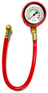 Mass Pro Analog Tire Pressure Gauge Flexible Hose Tire Pressure Gauge ...