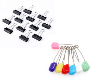 AN Sunshine Paper Binder Clip & Safety Pin Multi - Paper Binder Clip ...