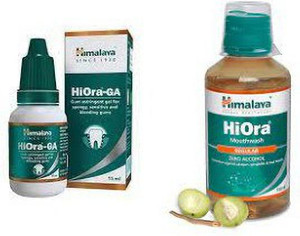 HIMALAYA Hiora GA Gel 15ml & Hiora Mouthwash Regular 150ml Price in ...