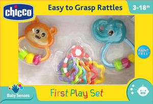 Chicco First Play Set, Multi Color Rattle (Multicolor) Rattle Price in ...