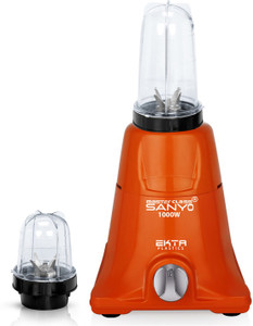 Masterclass Sanyo 1000-watts Mixer Grinder with 2 Bullets Jars (530ML ...