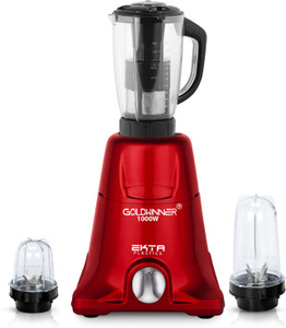 Goldwinner 1000-watts Mixer Grinder with 3 Jars (1 Juicer Jar and 2 ...