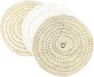 EXCEL IMPEX White Buffing Cloth Polishing Wheel for Scratch Removal of ...