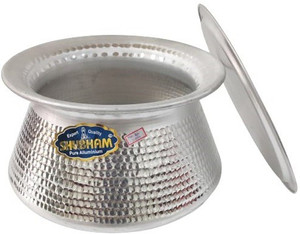 Shubham Aluminum Deg Biryani Rice Cooking Pot with Lid | 3KG Rice | 10 ...