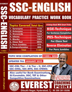 Ssc-English | Vocabulary Practice Work Book | By B. Sreenivasulu Reddy ...