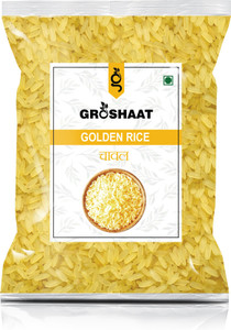 Groshaat Golden Rice ( Golden Sella Rice) - 1Kg (Pack of 1) Golden ...