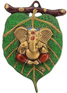 welno international Shri Ganpati Bappa Metal Lord Ganesha in Red Dhoti ...