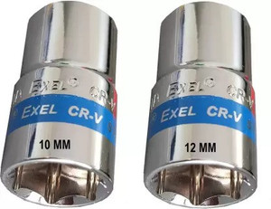 TAPARIA 1/2" Drive Hex Socket Goti [10-MM & 12-MM] Pack of 2 Pc Socket ...