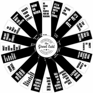 The Groot Echt Bookmarks Pack of 24 with Black & White Combination ...