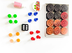 Garg Enterprises LUDO/CARROM GOTI COMBO Carrom Pawns Price in India ...