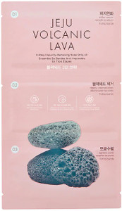 The Face Shop Jeju Volcanic Lava 3 Step Impurity Removing Nose Strip ...