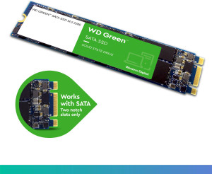 WESTERN DIGITAL WD Green M.2 480 GB Desktop, Laptop Green M.2 Internal ...