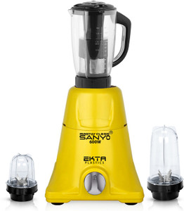 Masterclass Sanyo Mixer Grinder with Juicer and Bullets Jars 600 W ...