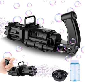 POOPY WORLD Electric Bubbles Gun for Toddlers Toys, New Gatling Bubble ...
