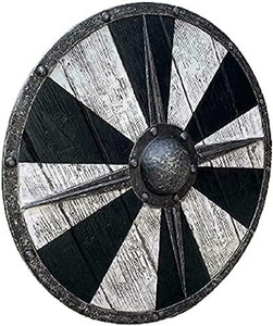 RELIC ENGINEERING COMPANY Black & White Medieval LARP Warrior Wood ...