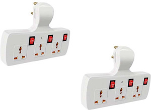 UNI Combo multiplug red 3 socket 3 switch 3 Socket Extension Boards ...