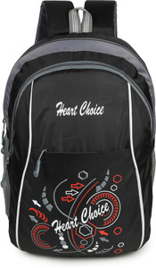 heart choice Stylish College School and Laptop Bags - Black White Taar ...